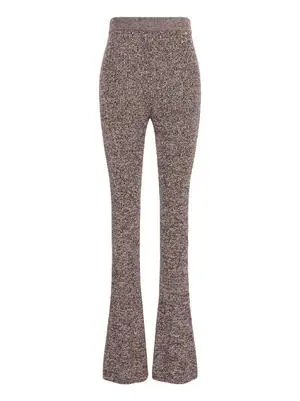 Max Mara Wool-blend Slim Flared Trousers - Chocolate