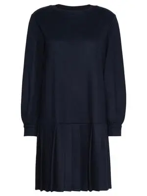 MAX MARA Max Mara Jacquard Jersey Pleated Short Dress