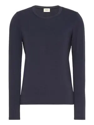 Max Mara Max Mara Stretch Viscose Jersey T-Shirt Navy