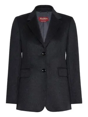MAX MARA Max Mara Single-Breasted Wool Broadcloth Blazer