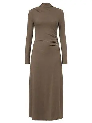 Rails Margaret Draped-panel Jersey Midi Dress - Heather Olive