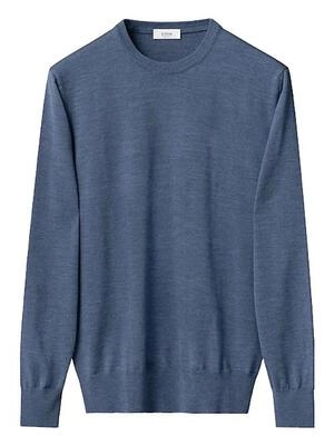 Eton Crew-neck Wool-knitted Jumper - Light Blue