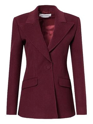 Gabriela Hearst Leiva Single-breasted Cashmere-blend Blazer - Plum