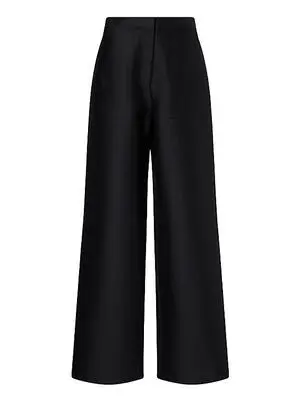 Le Kasha Wool-blend Wide-leg Trousers - Black