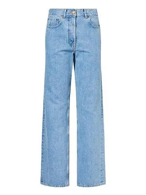 Thom Browne Classic 5-pocket Straight-leg Denim Jeans - Light Blue