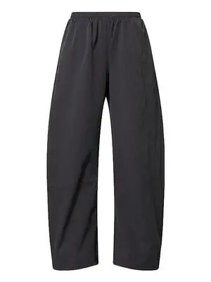 THE COUTURE CLUB Micro-Check Drawstring-Hem Shell Trousers