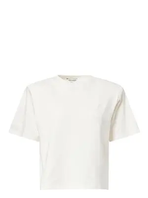 THE COUTURE CLUB Logo-embroidered Cotton T-shirt - Offwhite