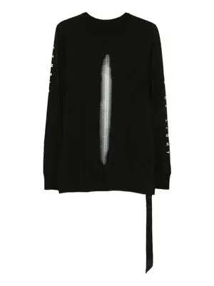 PDF Long-sleeve Graphic Print T-shirt - Black