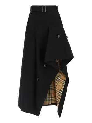 BURBERRY BURBERRY Cotton Trench Skirt