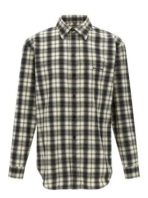 Balenciaga Flannel Shirt - White/black