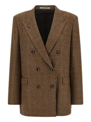 TAGLIATORE TAGLIATORE Prince Of Wales Double-Breasted Blazer