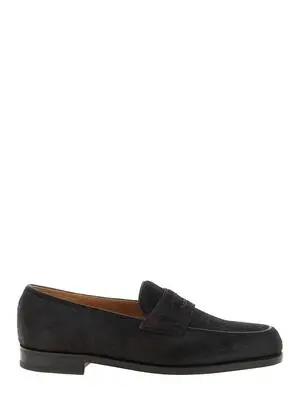 John Lobb Lopez Bristle Hide Loafers - Brown