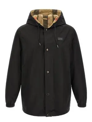 Burberry Elmhurst Hooded Reversible Jacket - Black