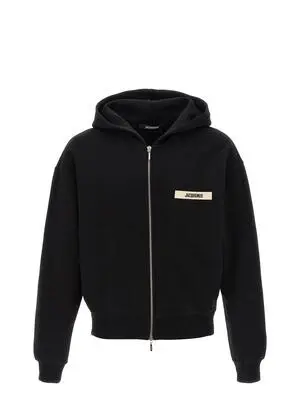Jacquemus Le Hoodie Grip Gros Grain - Black