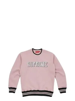 Supreme Felt Shadow Crewneck Sweatshirt - Pink