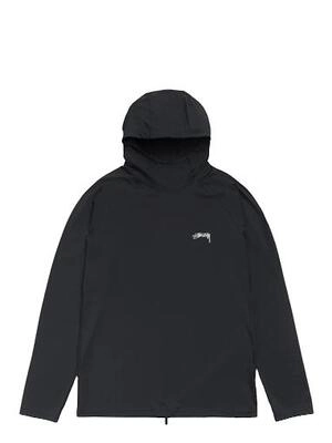 StÜssy Hooded Rash Guard Top - Black