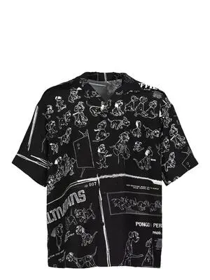 PORTER CLASSIC Disney Aloha 101 Dalmatians Shirt - Black
