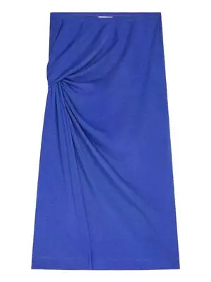 Dries Van Noten DRIES VAN NOTEN Draped Jersey Skirt Blue