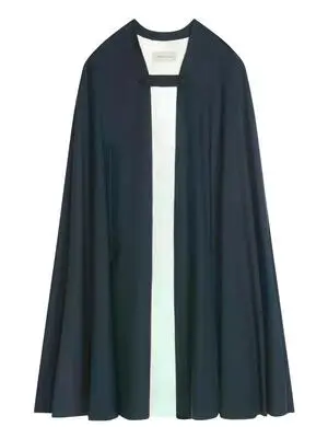 Dries Van Noten Wool Cape - Blue