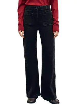 Gerard Darel Mael Cotton Stretch Flare Pants - Cinnamon