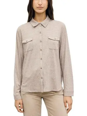 Gerard Darel Barba Straight Shirt - Beige