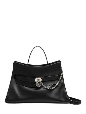 Alexander McQueen Leather Shoulder Bag - Black