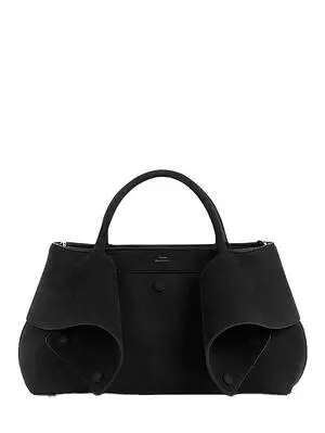 TOTEME Mercer Small Nubuck Leather Tote Bag - Black