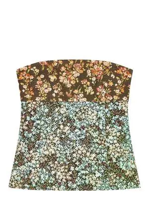 DRIES VAN NOTEN DRIES VAN NOTEN Floral Bustier Top