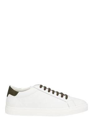 Emporio Armani Sneakers Size Calfskin, Goat Skin - White