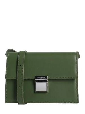 Maison Kitsuné Military Cow Leather Cross Body Bag - Green