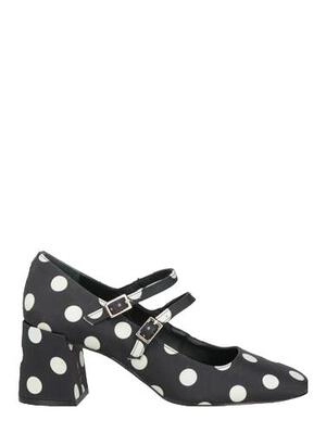 COSMOPARIS COSMOPARIS Polka-Dot Satin Mary Jane Pumps