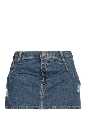 VIVIENNE WESTWOOD Cotton Denim Mini Skirt - Blue
