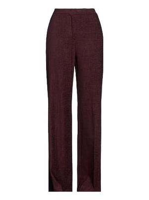 KAOS Viscose Cotton Polyamide Flared Pants - Red