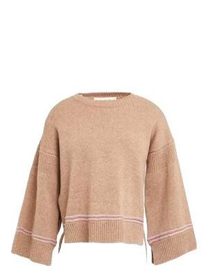 Marni Virgin Wool Short Sleeve Crewneck Sweater - Brown