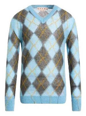 Marni Light Mohair Wool, Polyamide, Wool Sweater - Blue