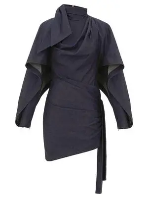 ZIMMERMANN Valiant Short Denim Dress