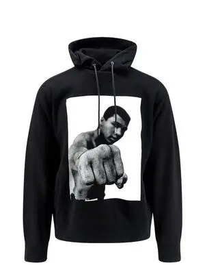 Sacai SACAI Oversized Cotton Sweatshirt Black
