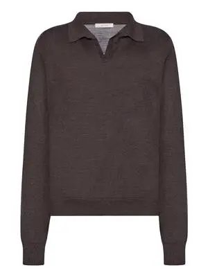THE ROW Pauli Wool And Silk Blend Sweater - Brown
