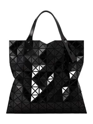 Issey Miyake Pvc Prism Tote Shoulder Bag - Black