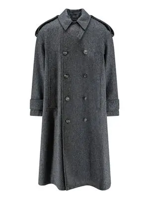 AMI Paris Wool Coat - Grey