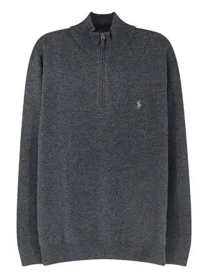 Polo Ralph Lauren POLO RALPH LAUREN Half-Zip Wool Sweater Grey
