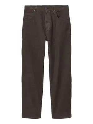 ALLSAINTS Corduroy Rivet Straight Jeans - Brown