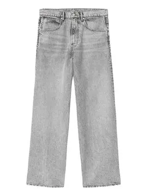 ALLSAINTS Rivet Slouch Tapered Jeans - Grey