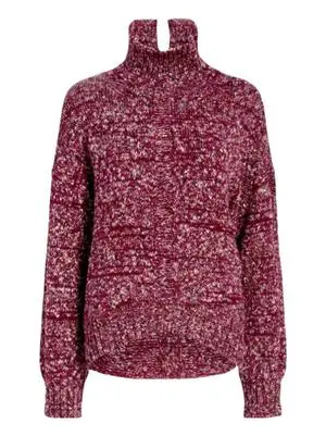 Proenza Schouler Sol Melange Alpaca Sweater - Red