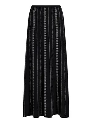 Proenza Schouler Morena Textured Maxi Skirt - Black