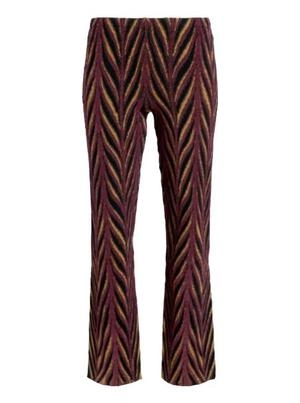 Proenza Schouler Amelia Marble Jacquard Trousers - Red