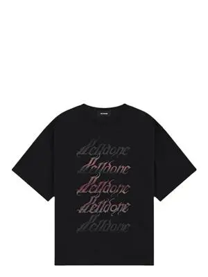 We11Done Gradient Logo T-shirt - Black