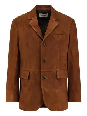 TONYWACK Tailored Buttoned Blazer - Brown