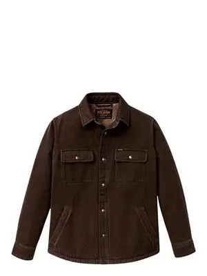 Filson Fleece-Lined Button-Up Shirt Jacket No