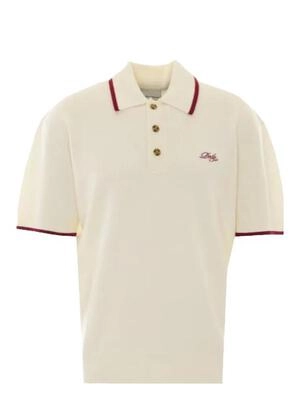 Drole De Monsieur Drôle De Contrast-trim Polo Shirt - White